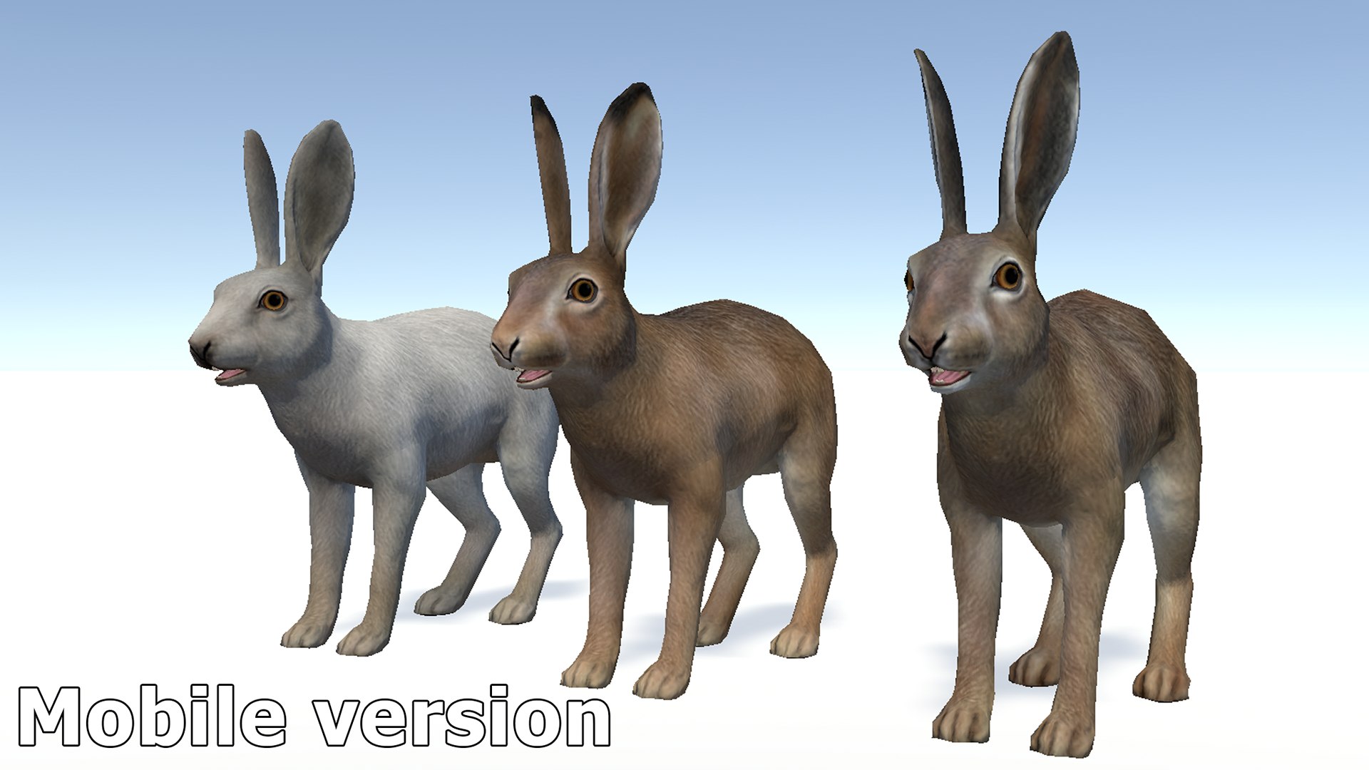 3D Hare Family model - TurboSquid 2129005