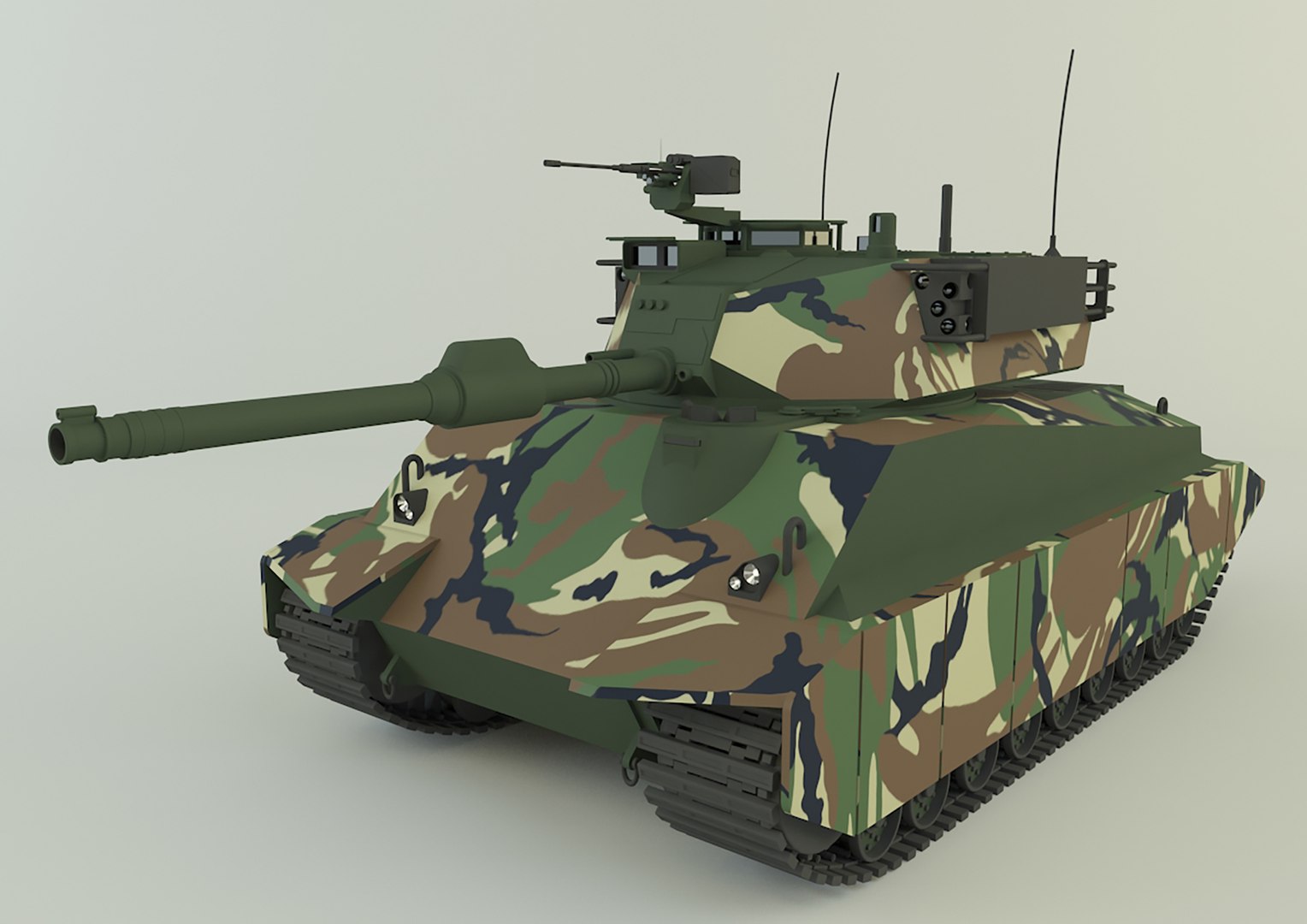 3D Sherman II model military tank model - TurboSquid 2069208