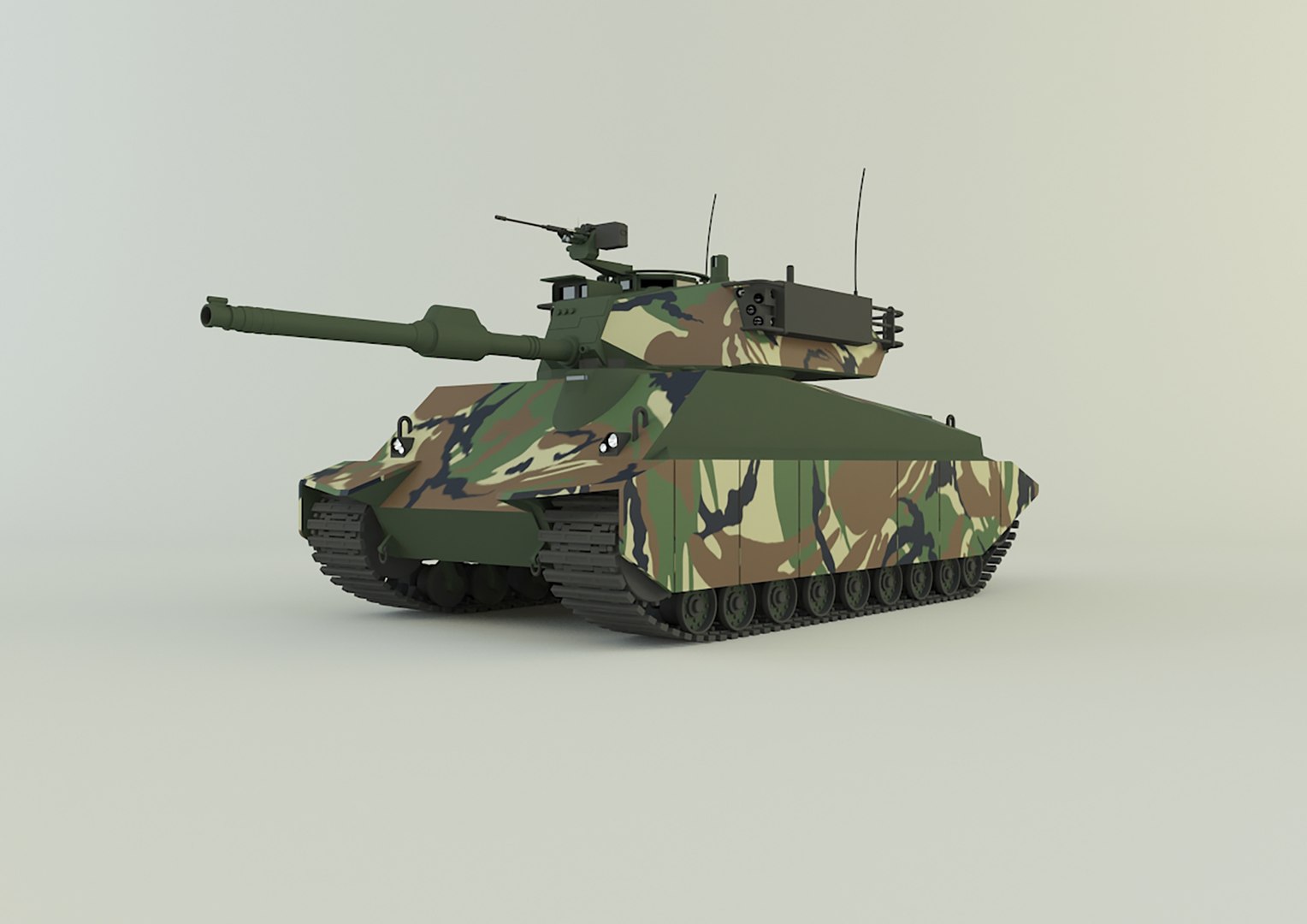 3D Sherman II Model Military Tank Model - TurboSquid 2069208