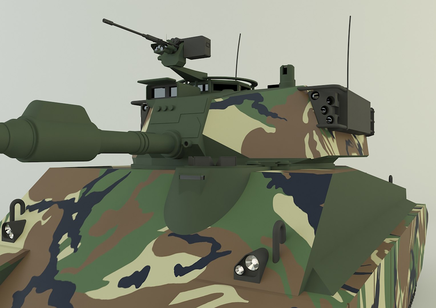 3D Sherman II Model Military Tank Model - TurboSquid 2069208