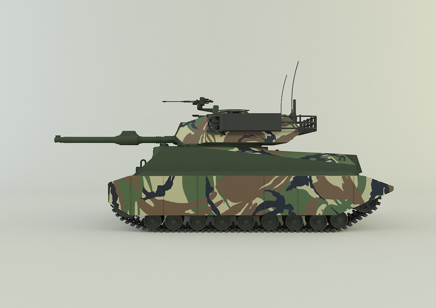 3D Sherman II Model Military Tank Model - TurboSquid 2069208