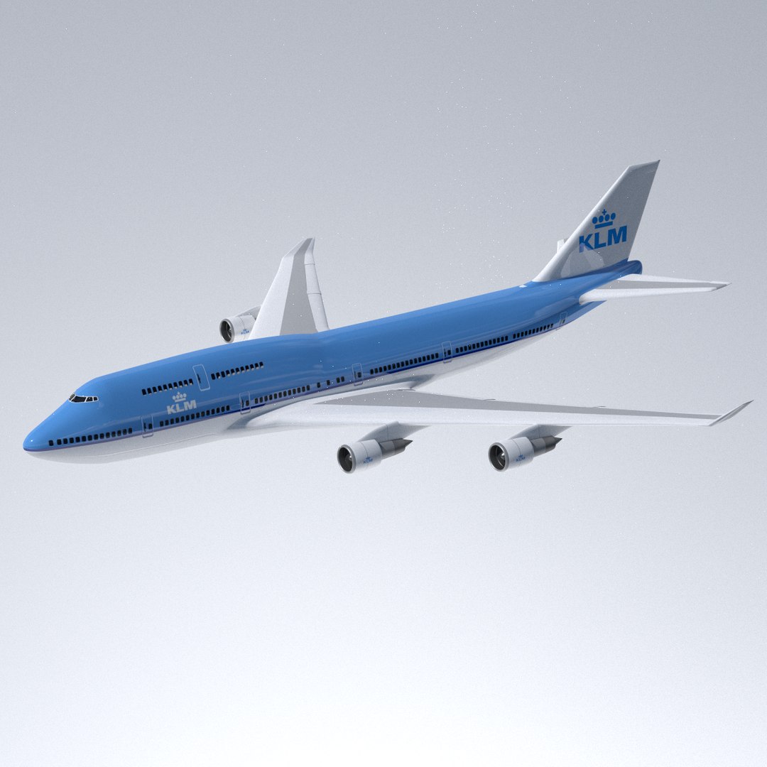 3d Boeing 747-400