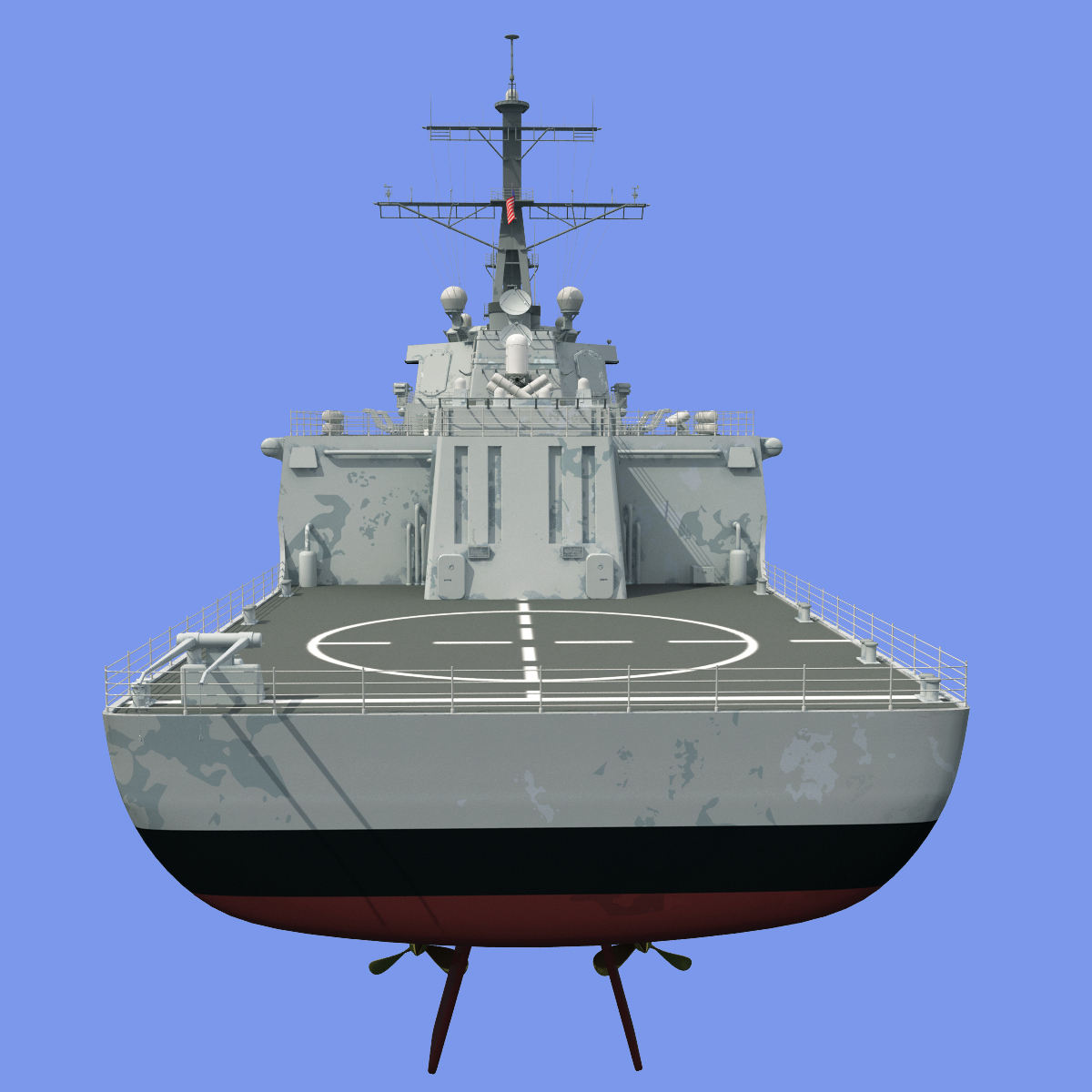 uss arleigh burke ddg-51 3d model