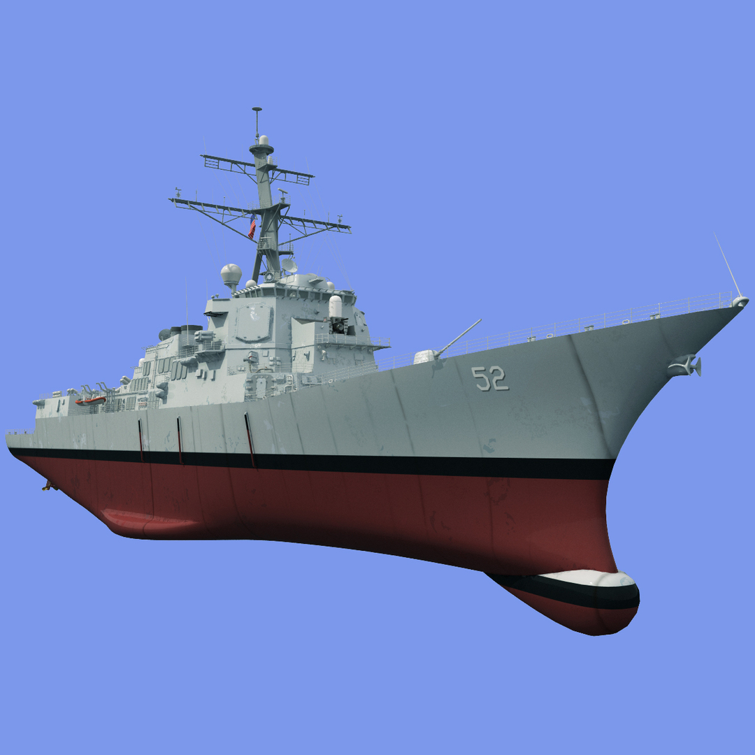 uss arleigh burke ddg-51 3d model