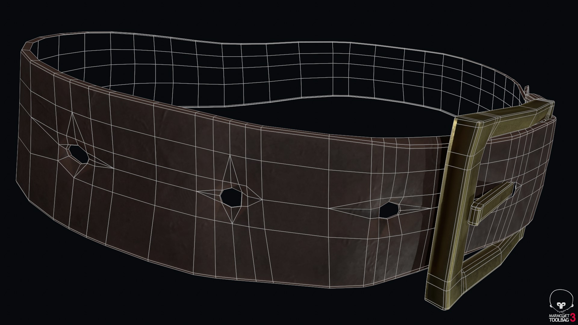3D Model Leather Belt - TurboSquid 1368043