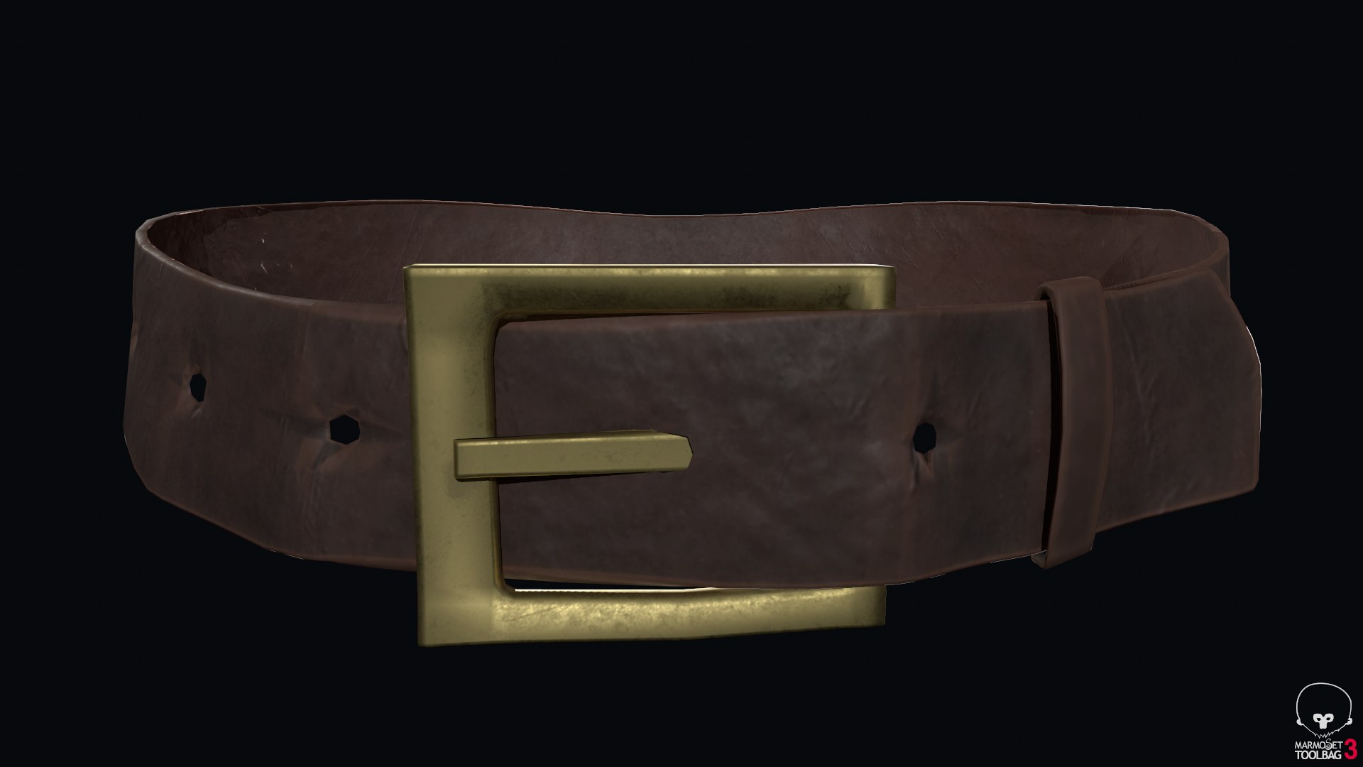 3D Model Leather Belt - TurboSquid 1368043
