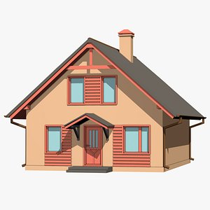 3d cartoon house model
