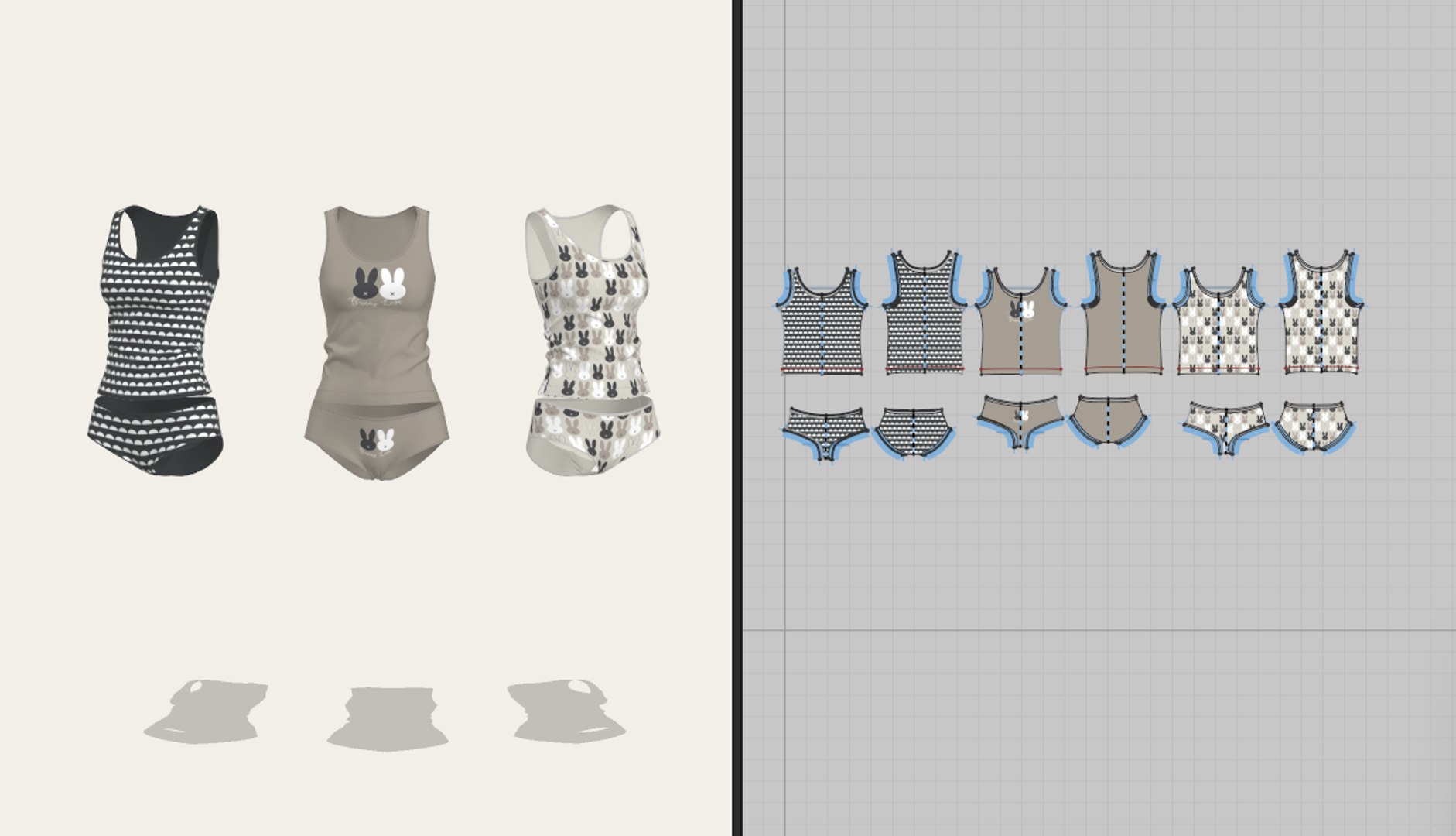 CLO 3D WOMEN UNDERWEAR Model - TurboSquid 2162392