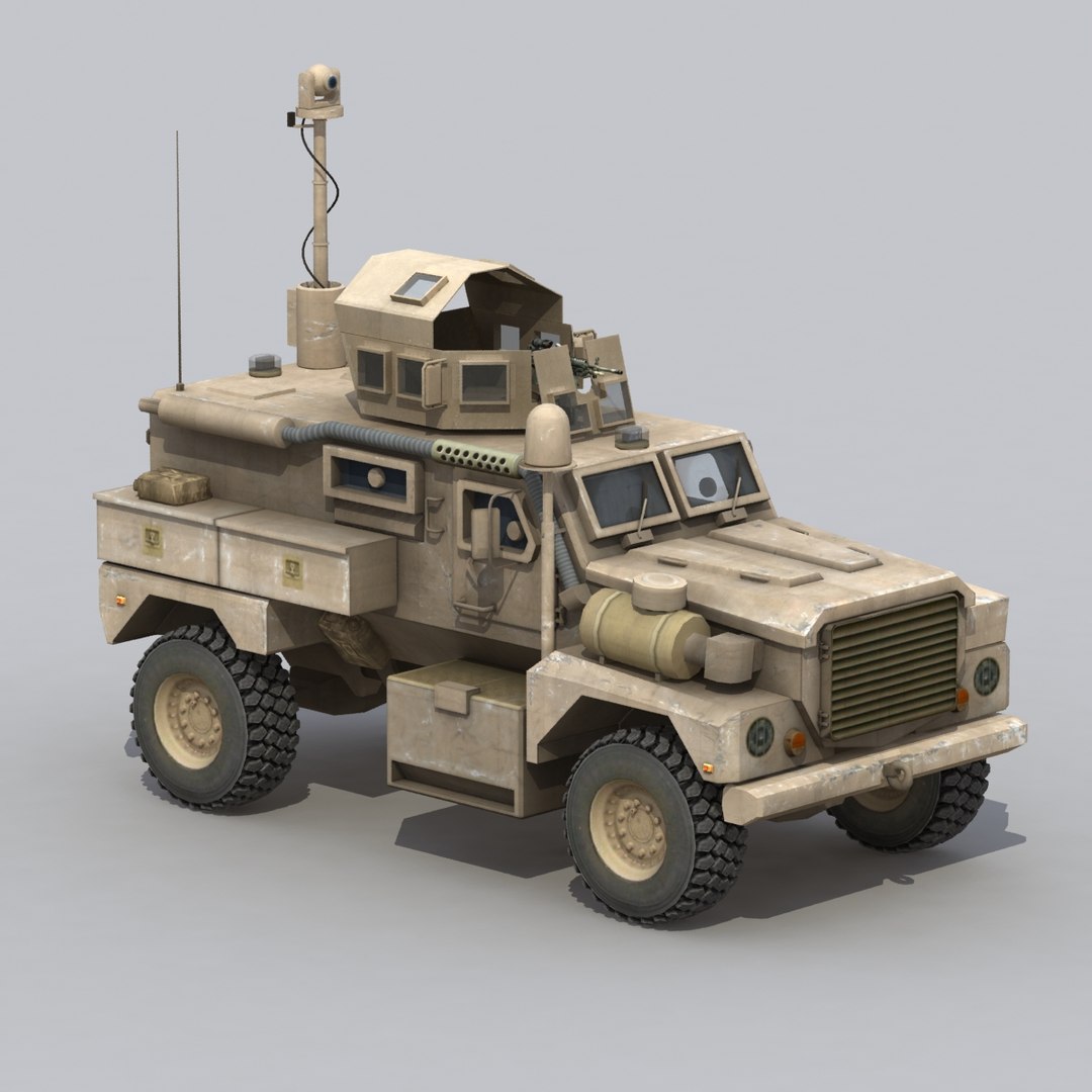 3d Cougar 4x4 Mrap Model