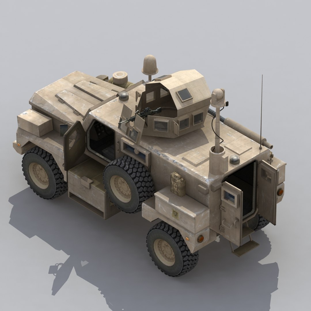 3d Cougar 4x4 Mrap Model