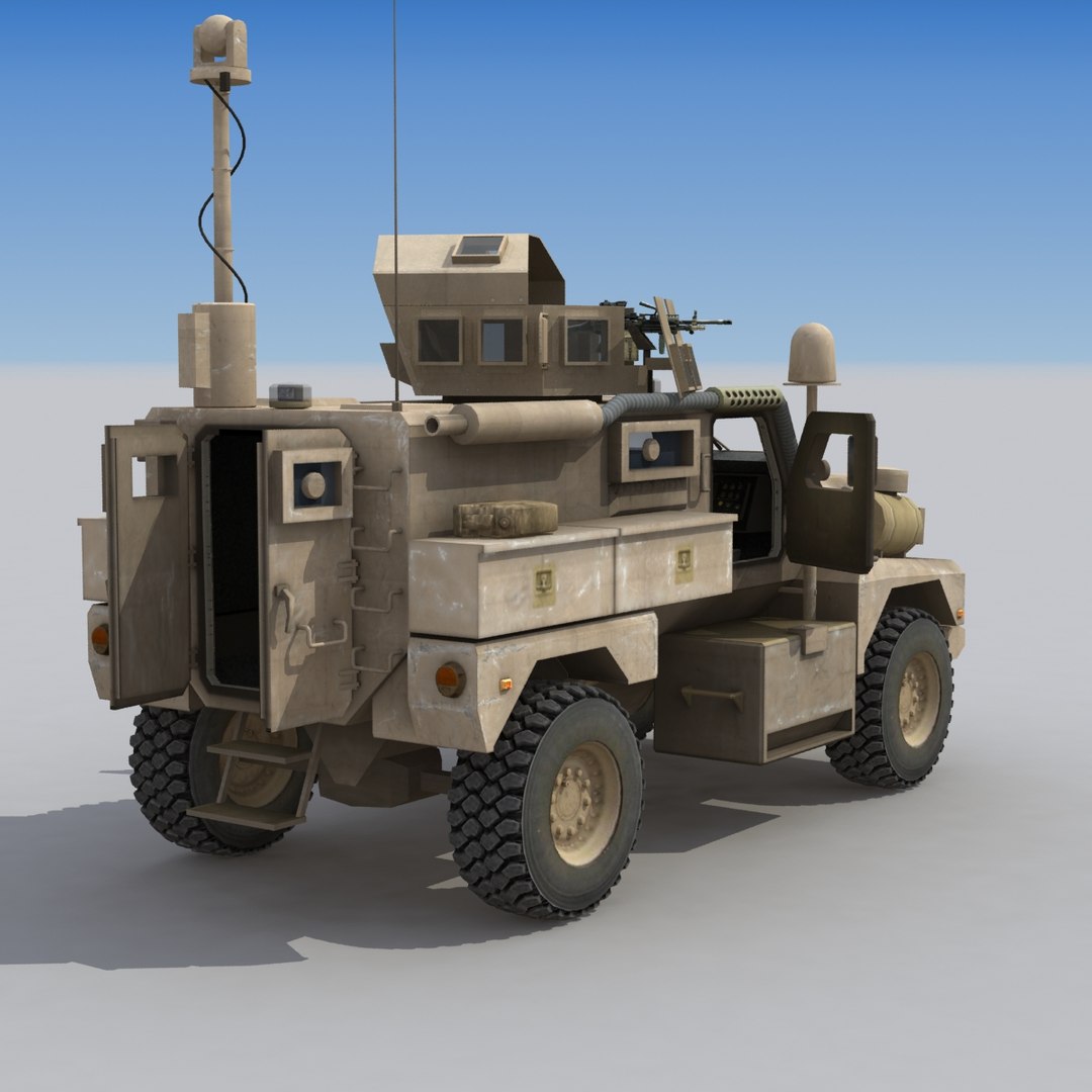 3d Cougar 4x4 Mrap Model