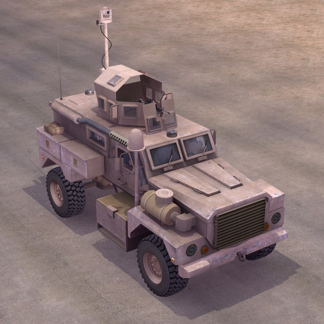 3d Cougar 4x4 Mrap Model