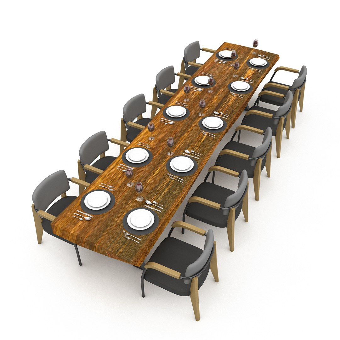Dining Table 014 3D - TurboSquid 2006514