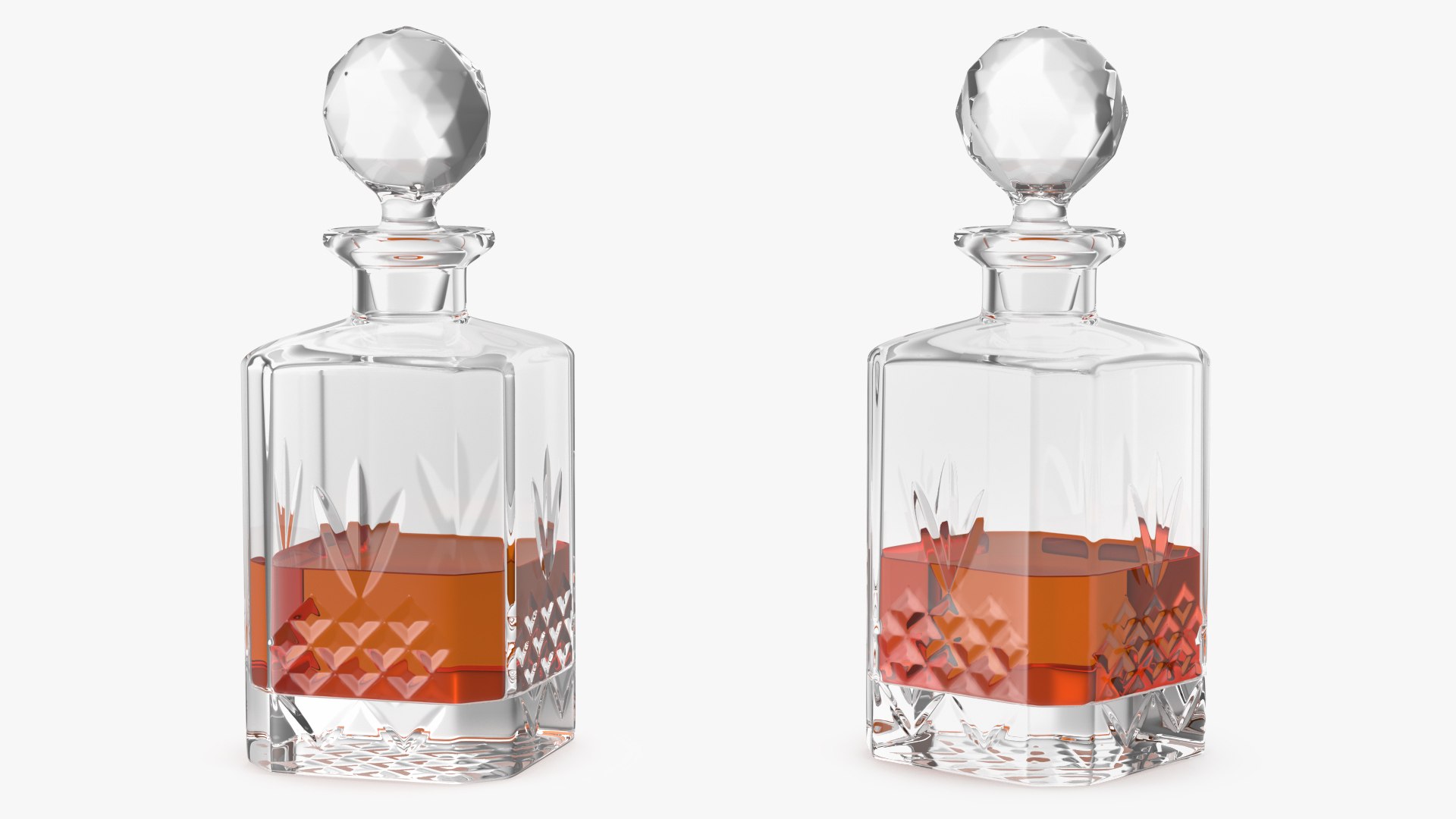 3D crystal whisky decanter - TurboSquid 1708460