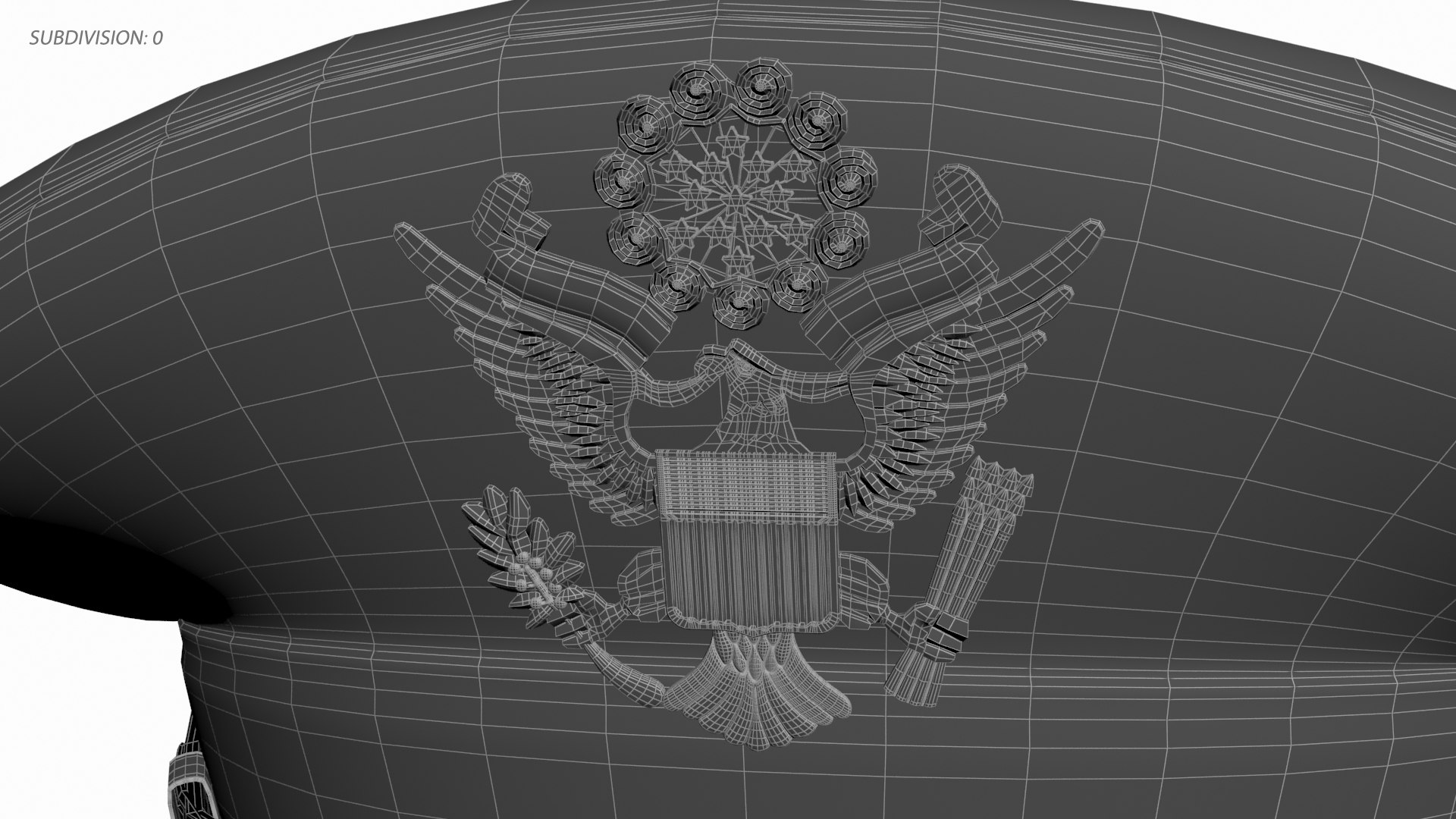 US Army Officer Cap 3D - TurboSquid 1775447