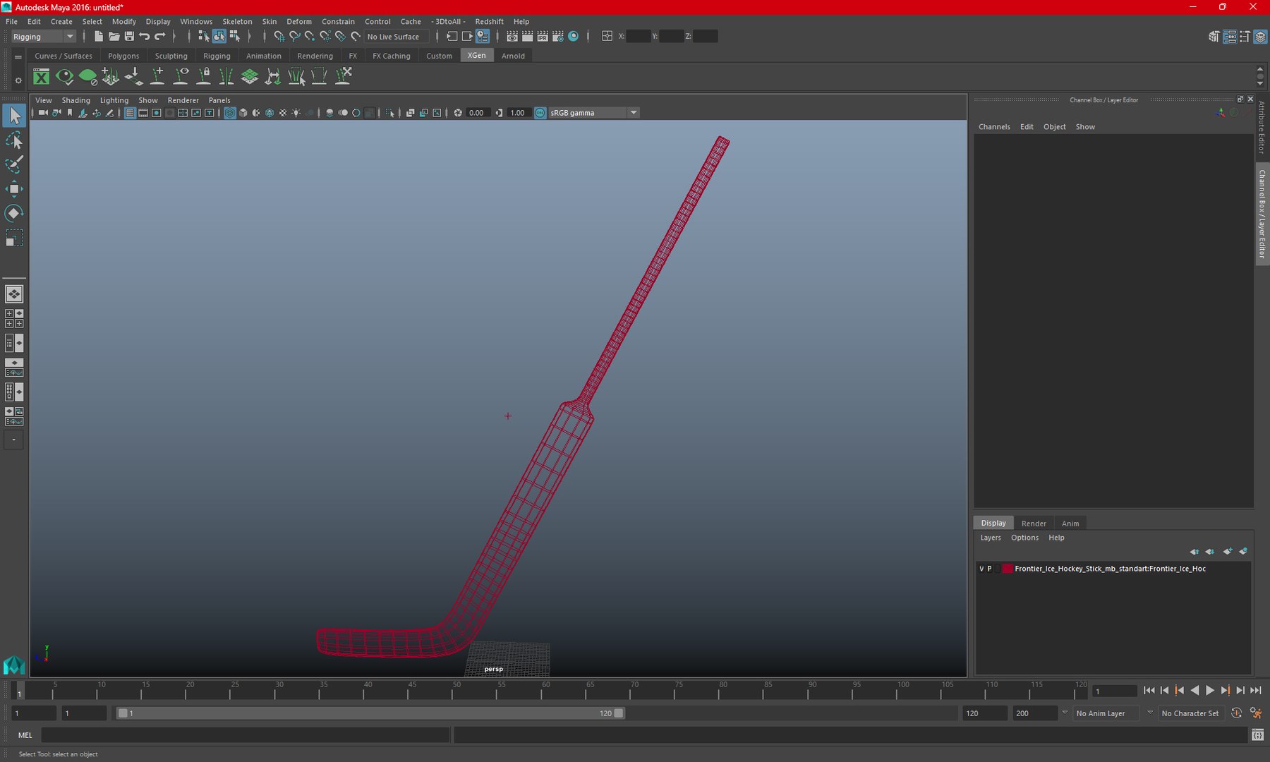 3D Frontier Ice Hockey Stick Model - TurboSquid 2214165