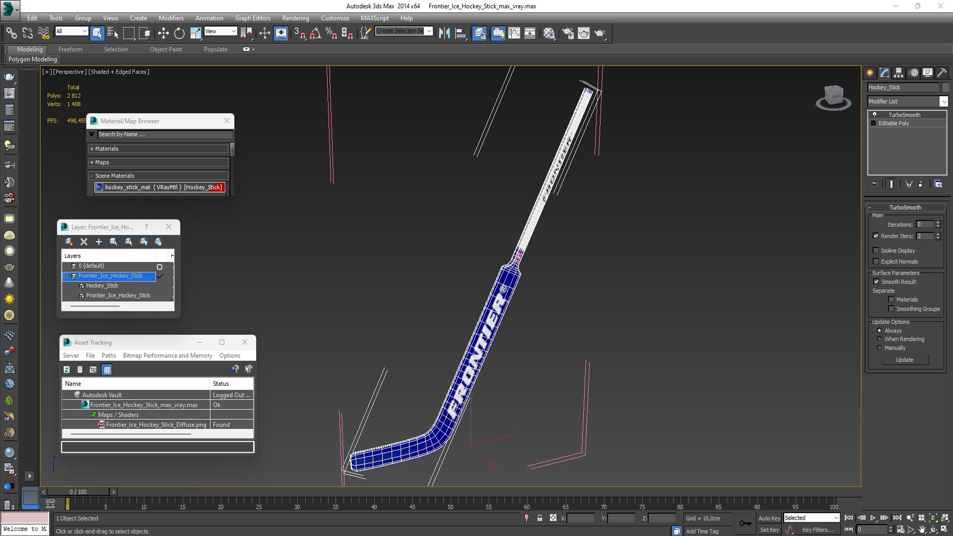 3D Frontier Ice Hockey Stick Model - TurboSquid 2214165
