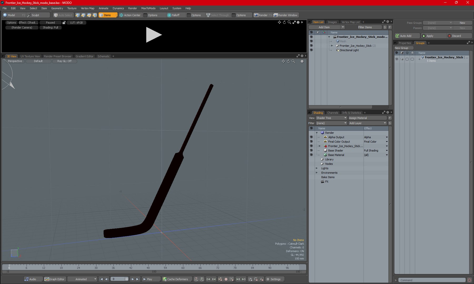 3D Frontier Ice Hockey Stick Model - TurboSquid 2214165