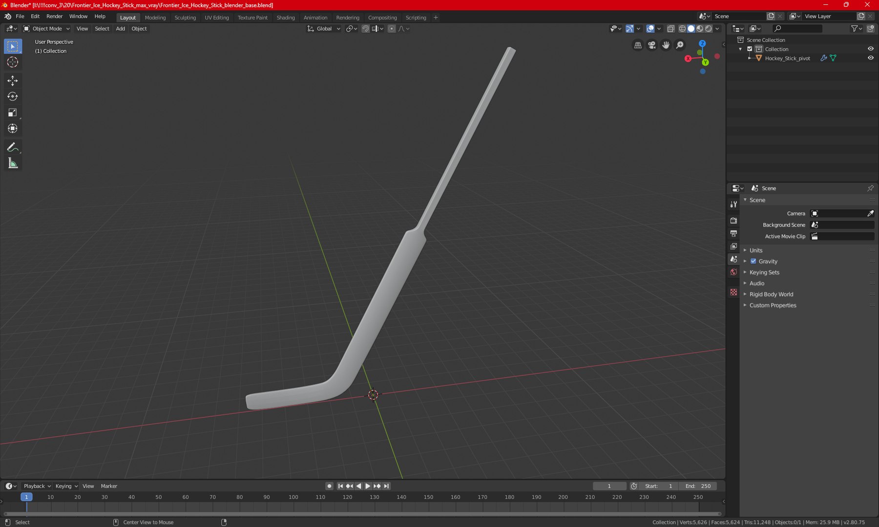 3D Frontier Ice Hockey Stick Model - TurboSquid 2214165