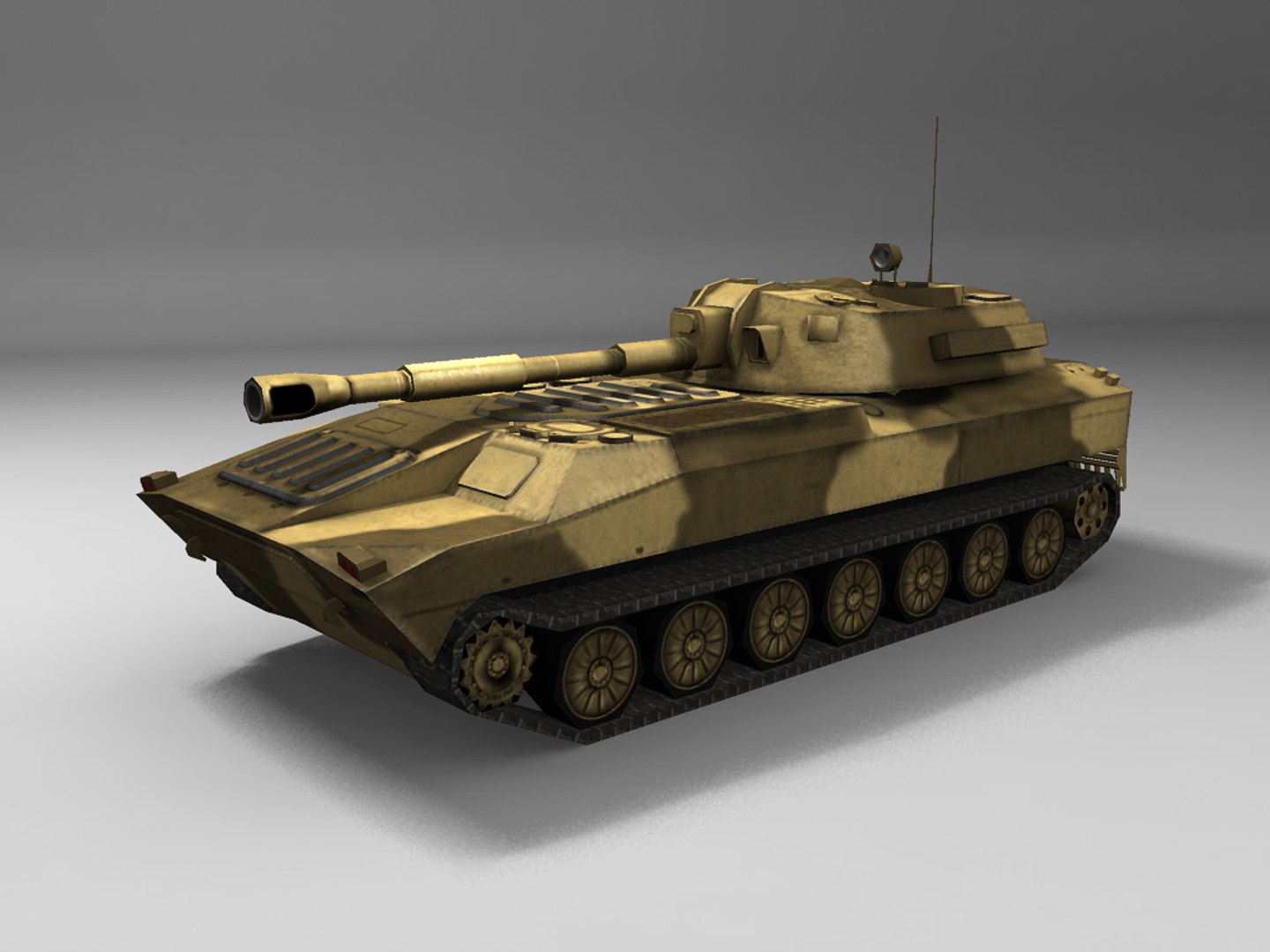 2s1 Gvozdika 3d Model