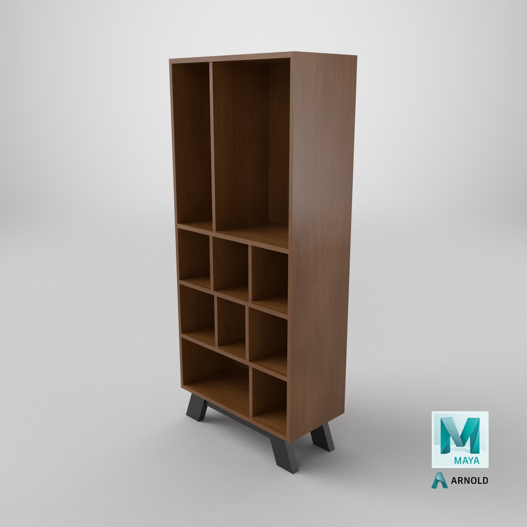 3D Bookcase N30 - TurboSquid 2507266