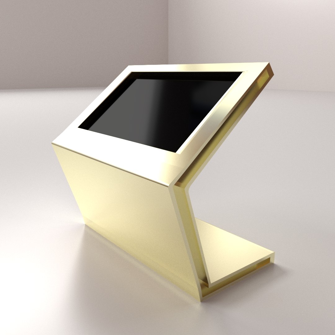 3D computer kiosk model - TurboSquid 1500022