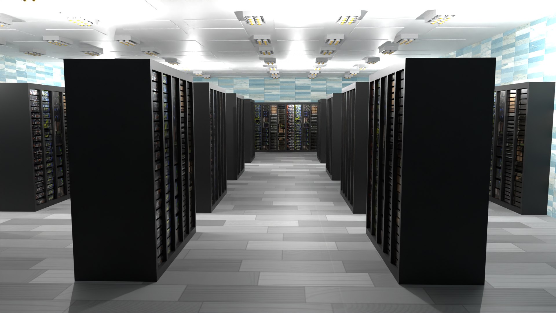 3D Data Communication Server Room - TurboSquid 2179892
