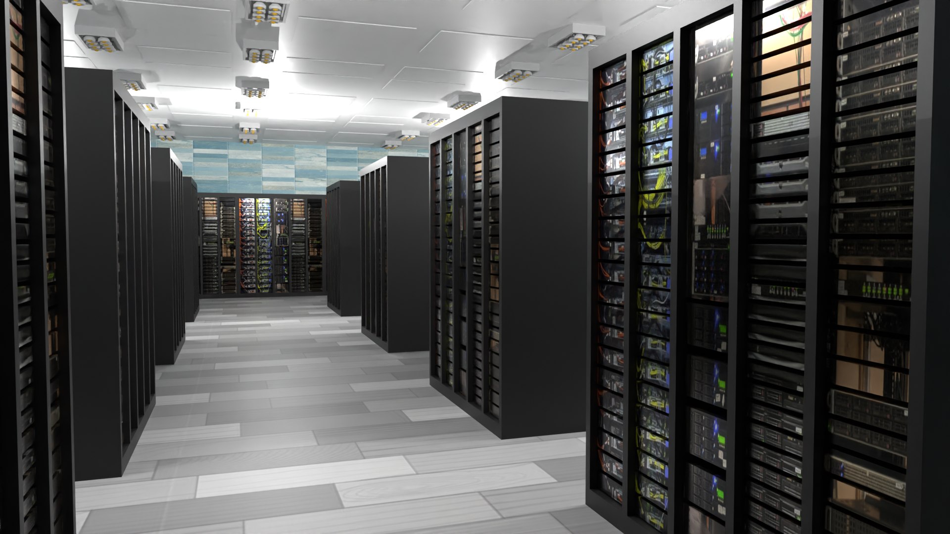 3D Data Communication Server Room - TurboSquid 2179892
