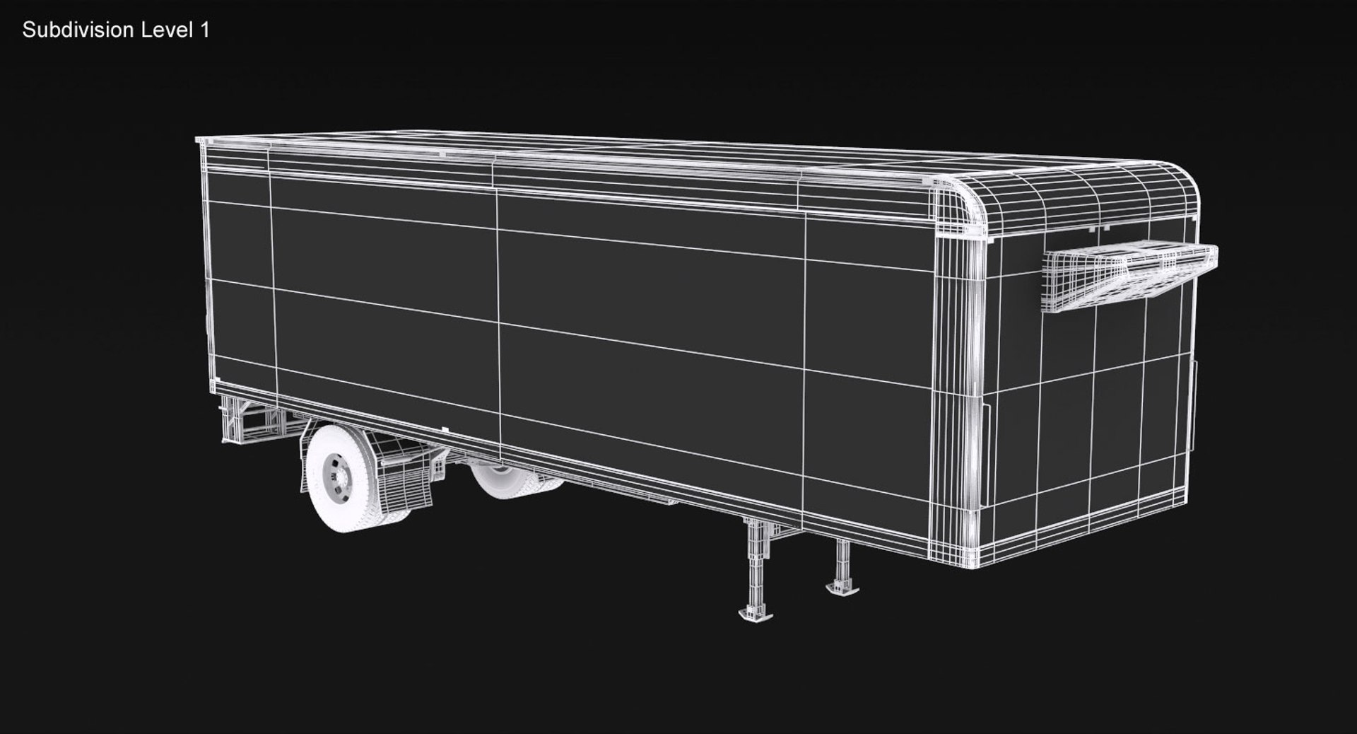 3D Short Box Trailer - TurboSquid 1190541