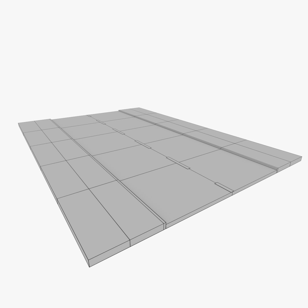 3d Modular Set Road Tiles