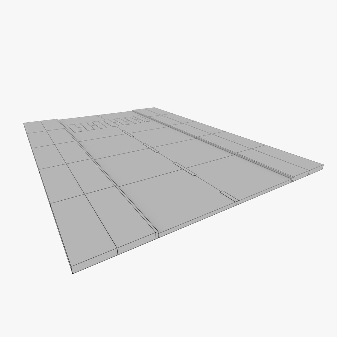 3d Modular Set Road Tiles