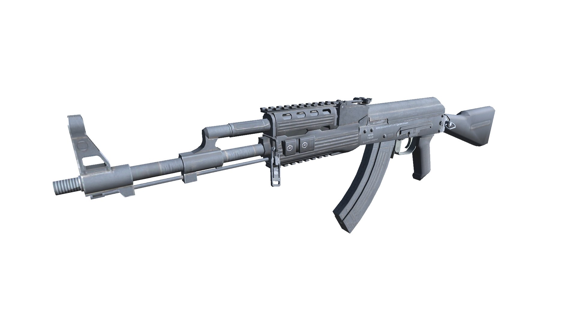16-AK-103-gun Model 3d Game Ready Model Low-poly 3D Model 3D Model ...