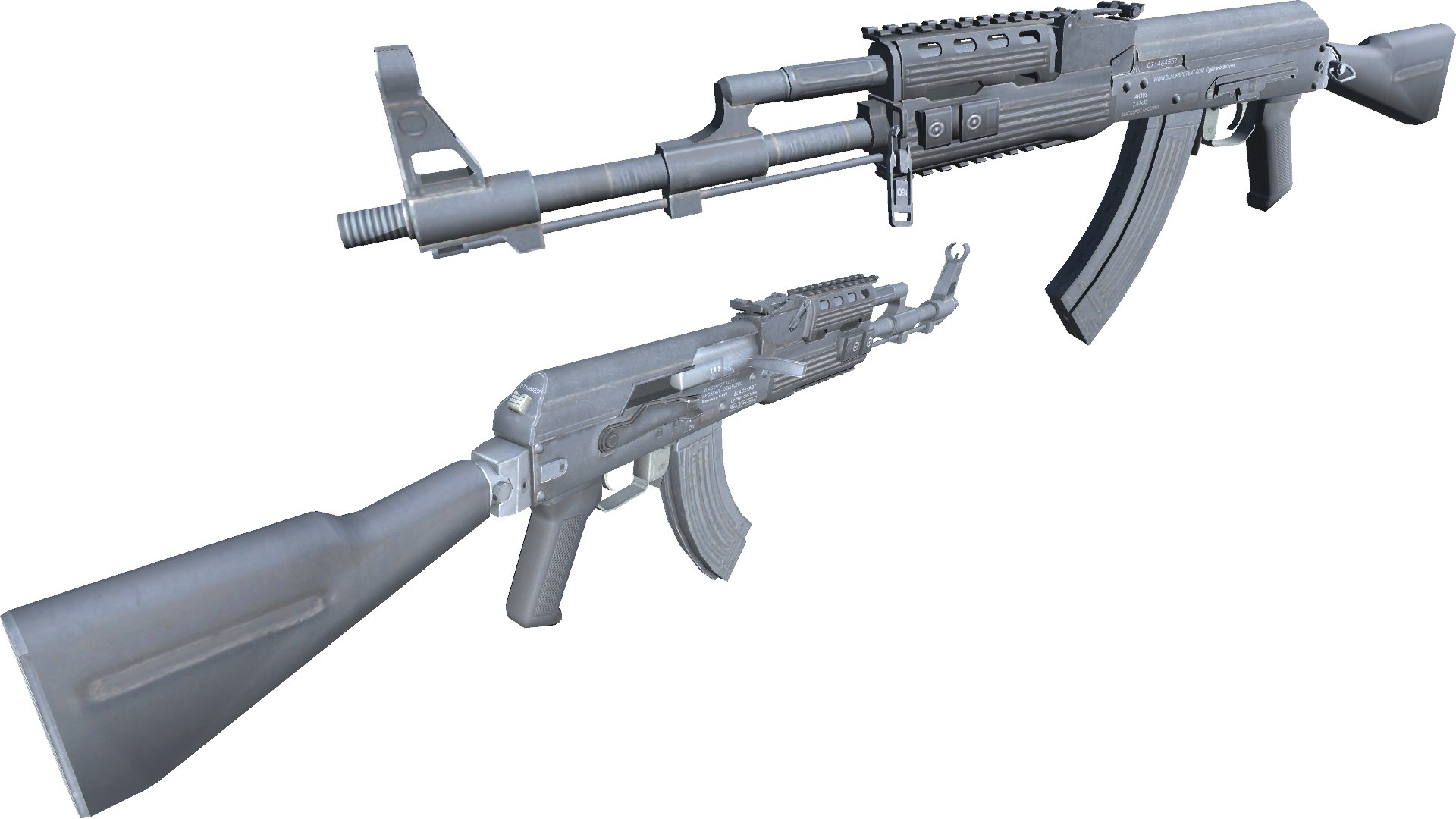 16-AK-103-gun Model 3d Game Ready Model Low-poly 3D Model 3D Model ...