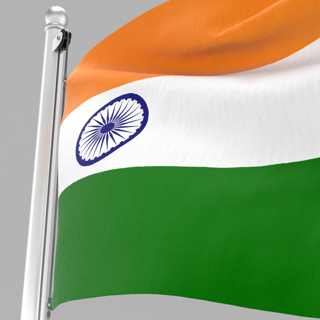 3D India Flag Model - TurboSquid 1646682