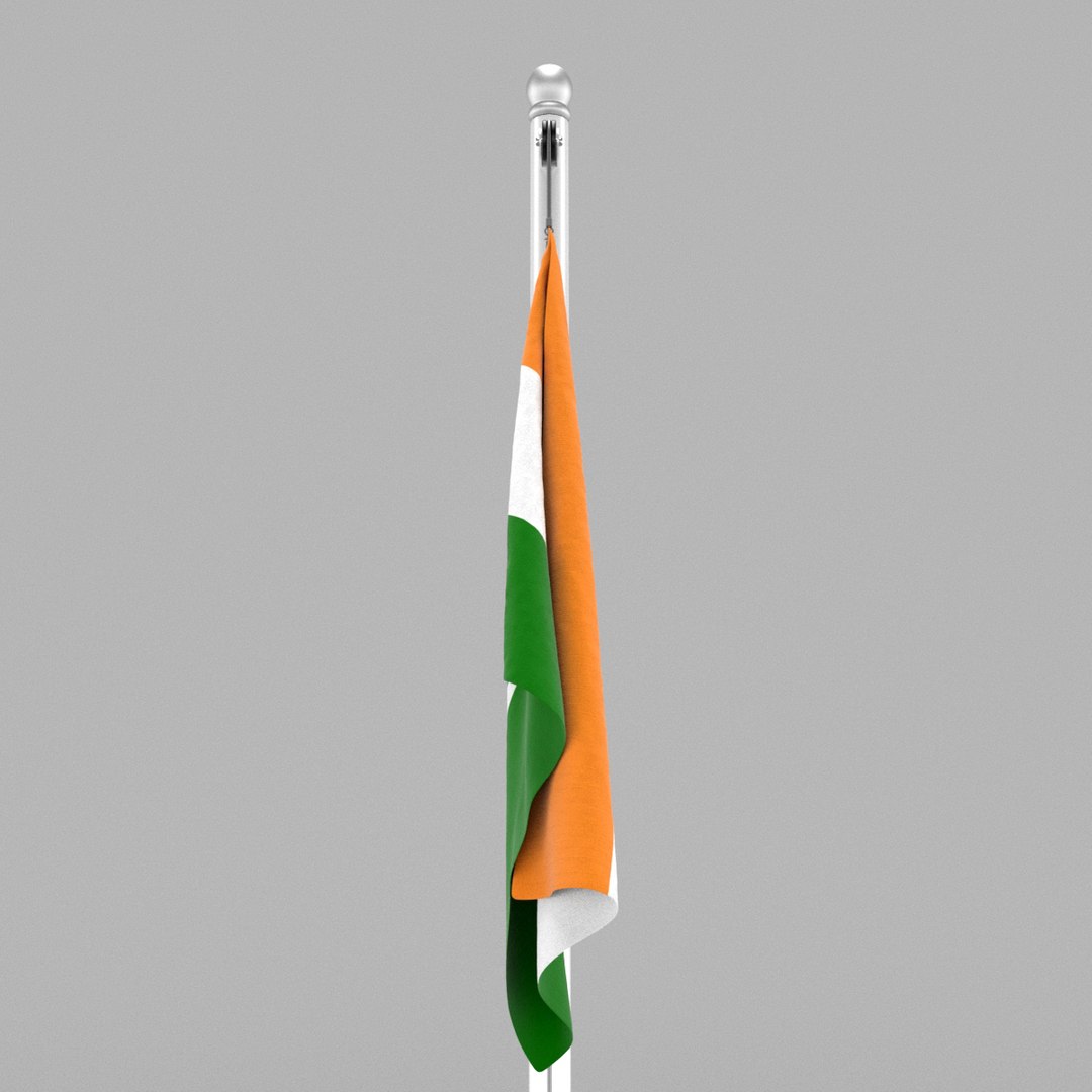 3D India Flag Model - TurboSquid 1646682
