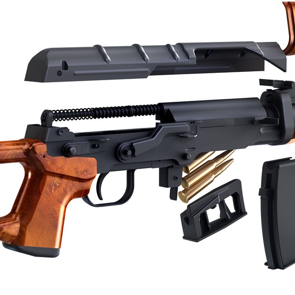 dragunov svd sniper rifle 3d model