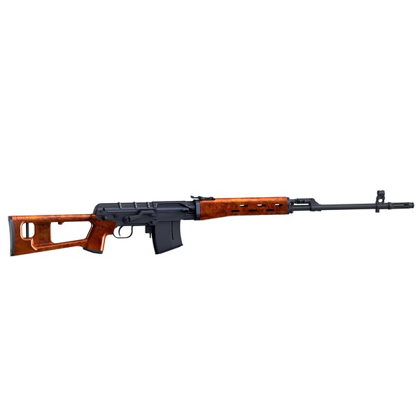 dragunov svd sniper rifle 3d model