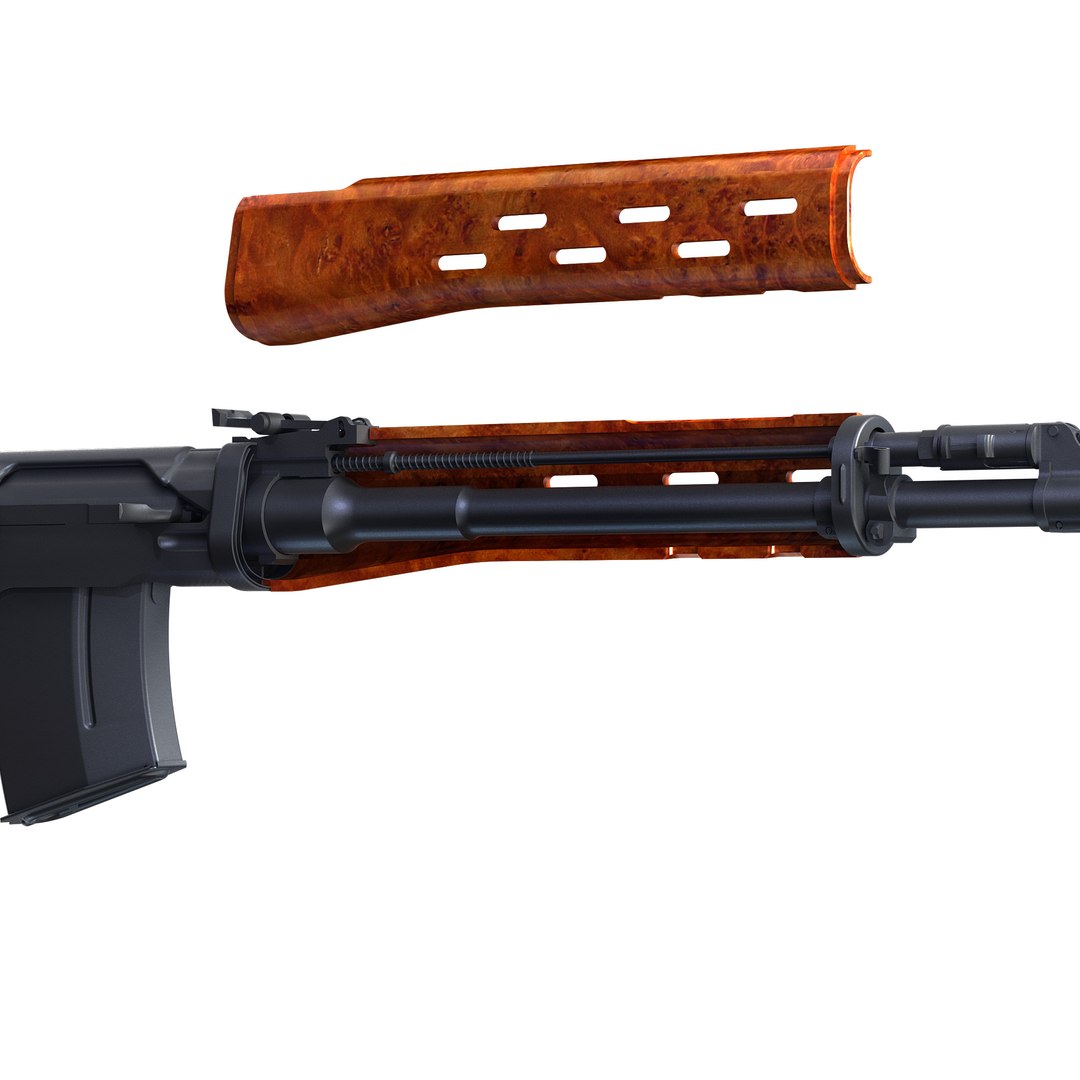 Dragunov Svd Sniper Rifle 3d Model