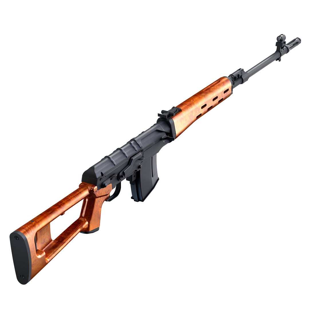 Dragunov Svd Sniper Rifle 3d Model