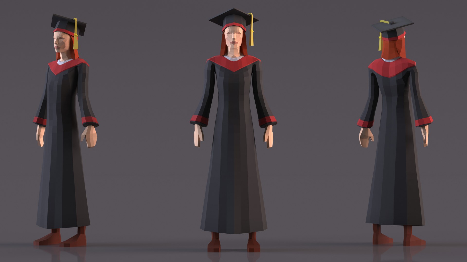 Low Poly Student 3D model - TurboSquid 2183351