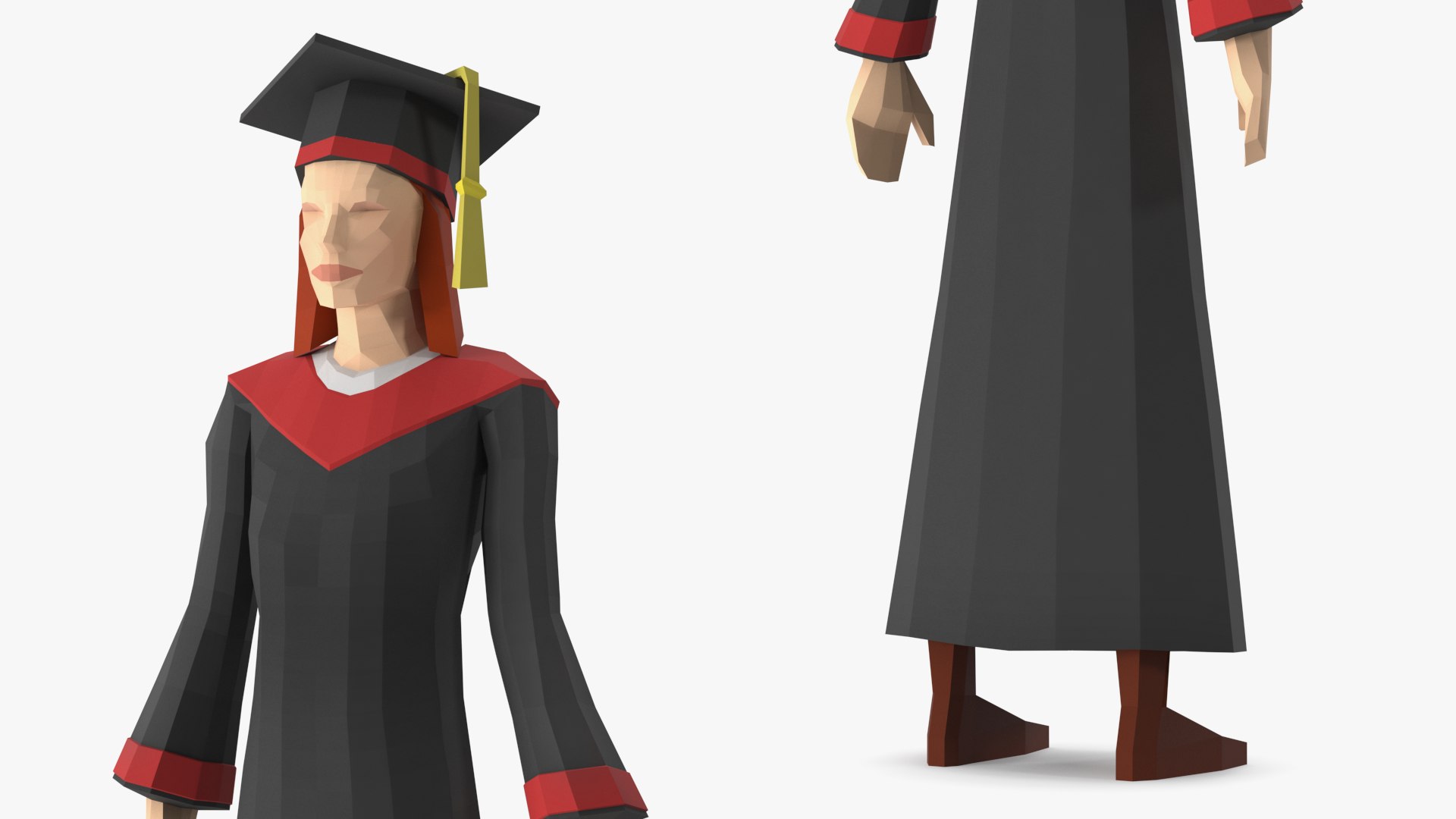 Low Poly Student 3D model - TurboSquid 2183351
