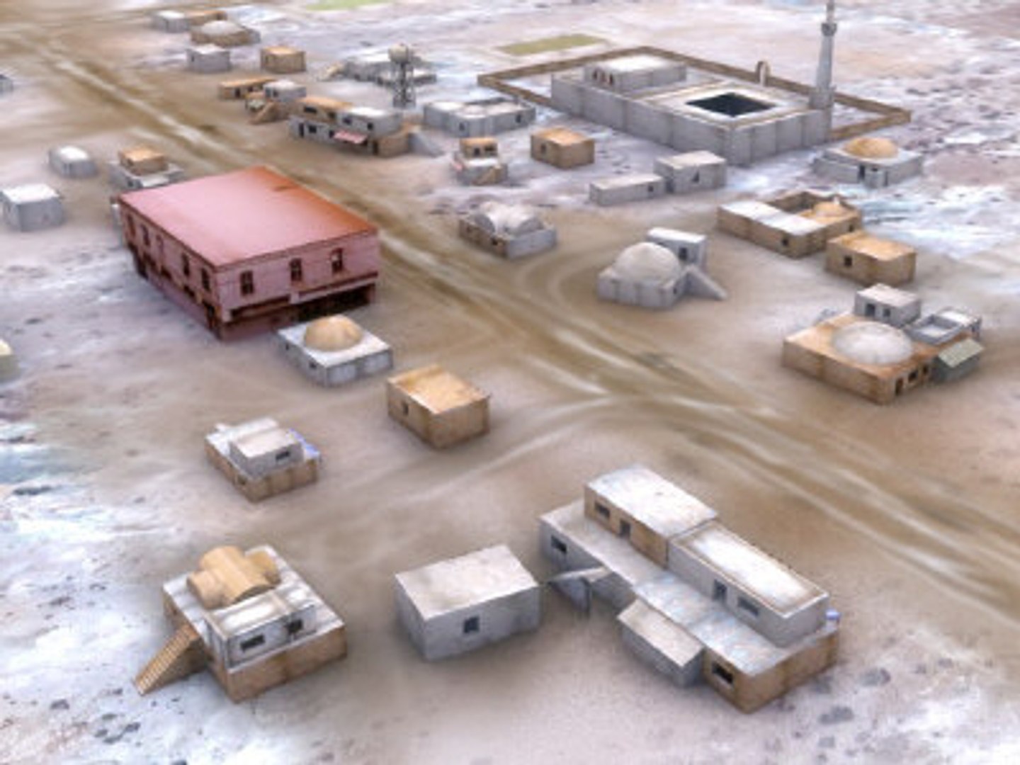 Arab-town Arab City Town 3ds