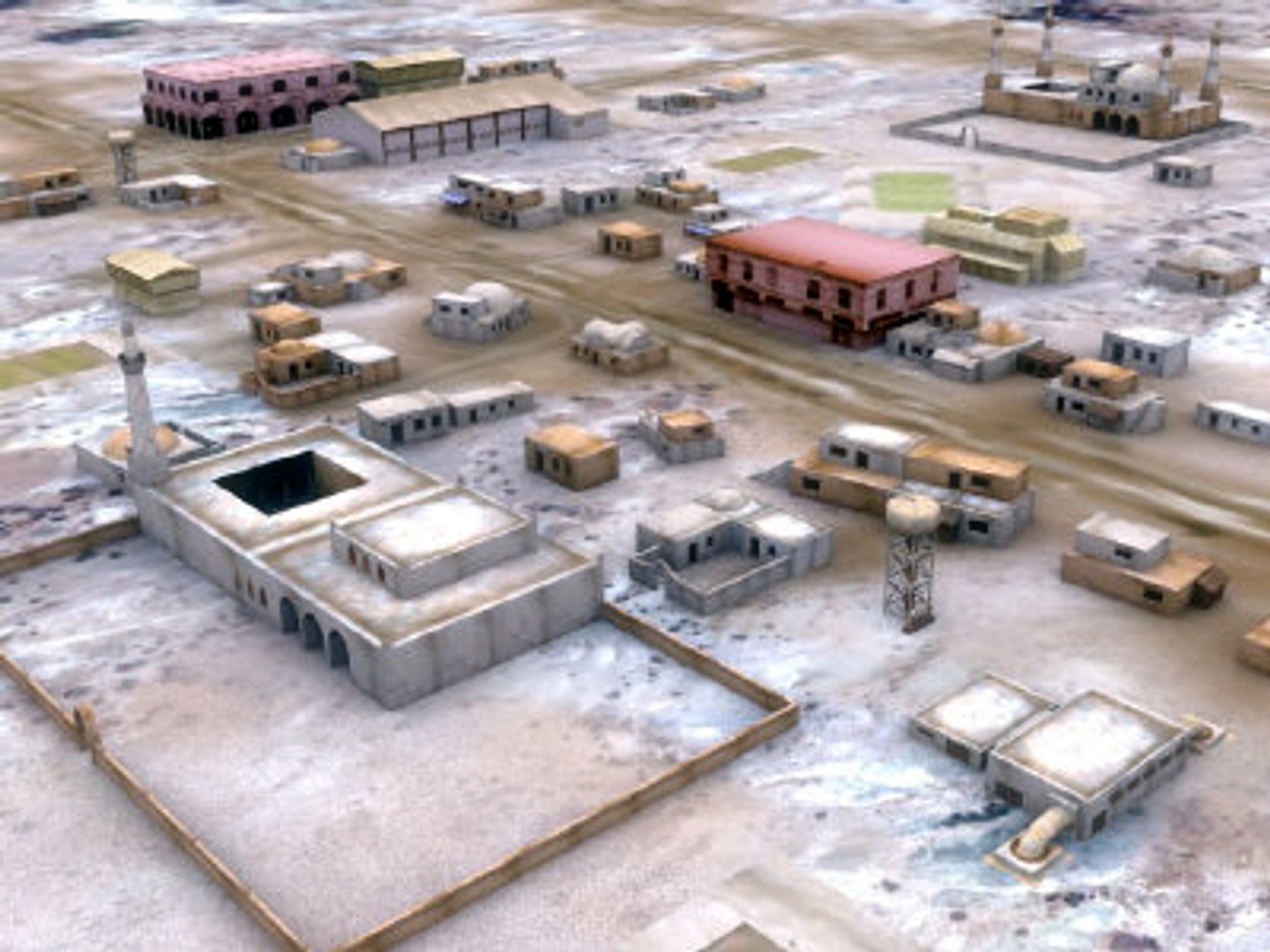 Arab-town Arab City Town 3ds