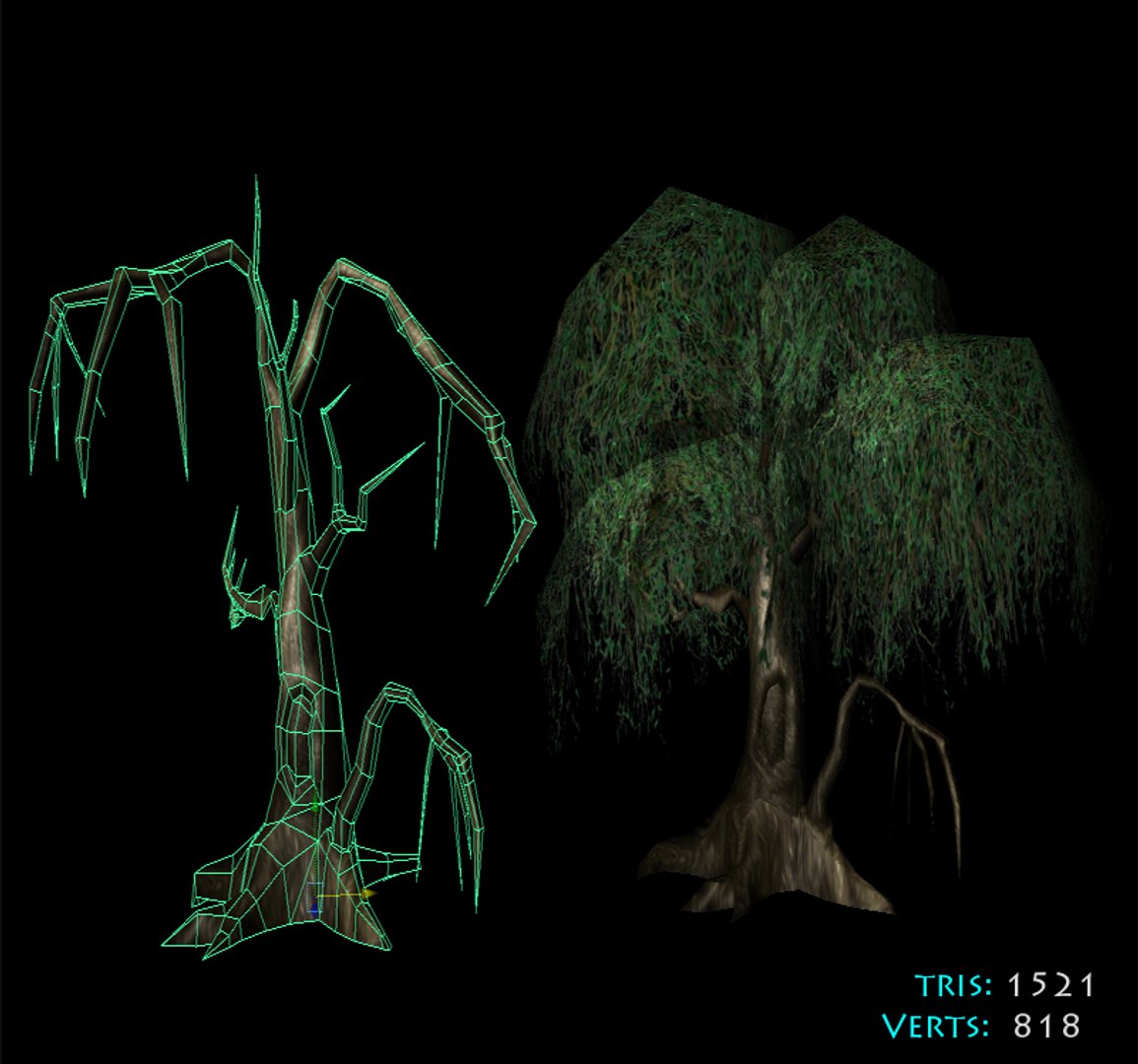 3d Model Creepy Tree