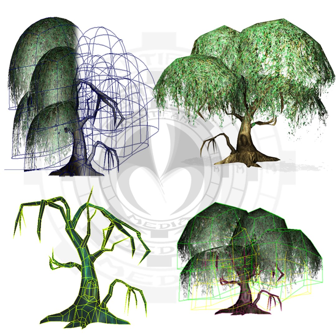 3d Model Creepy Tree