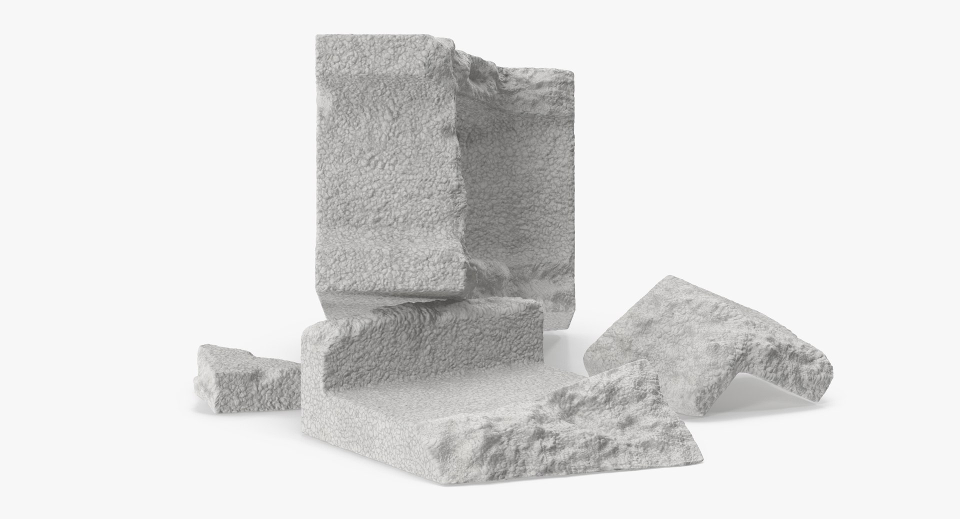 Cinder Blocks Broken 03 Max