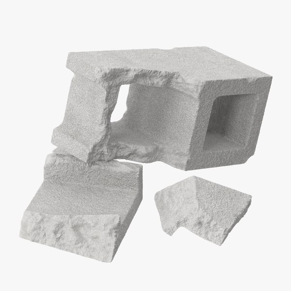 3D cinder block - TurboSquid 1631307