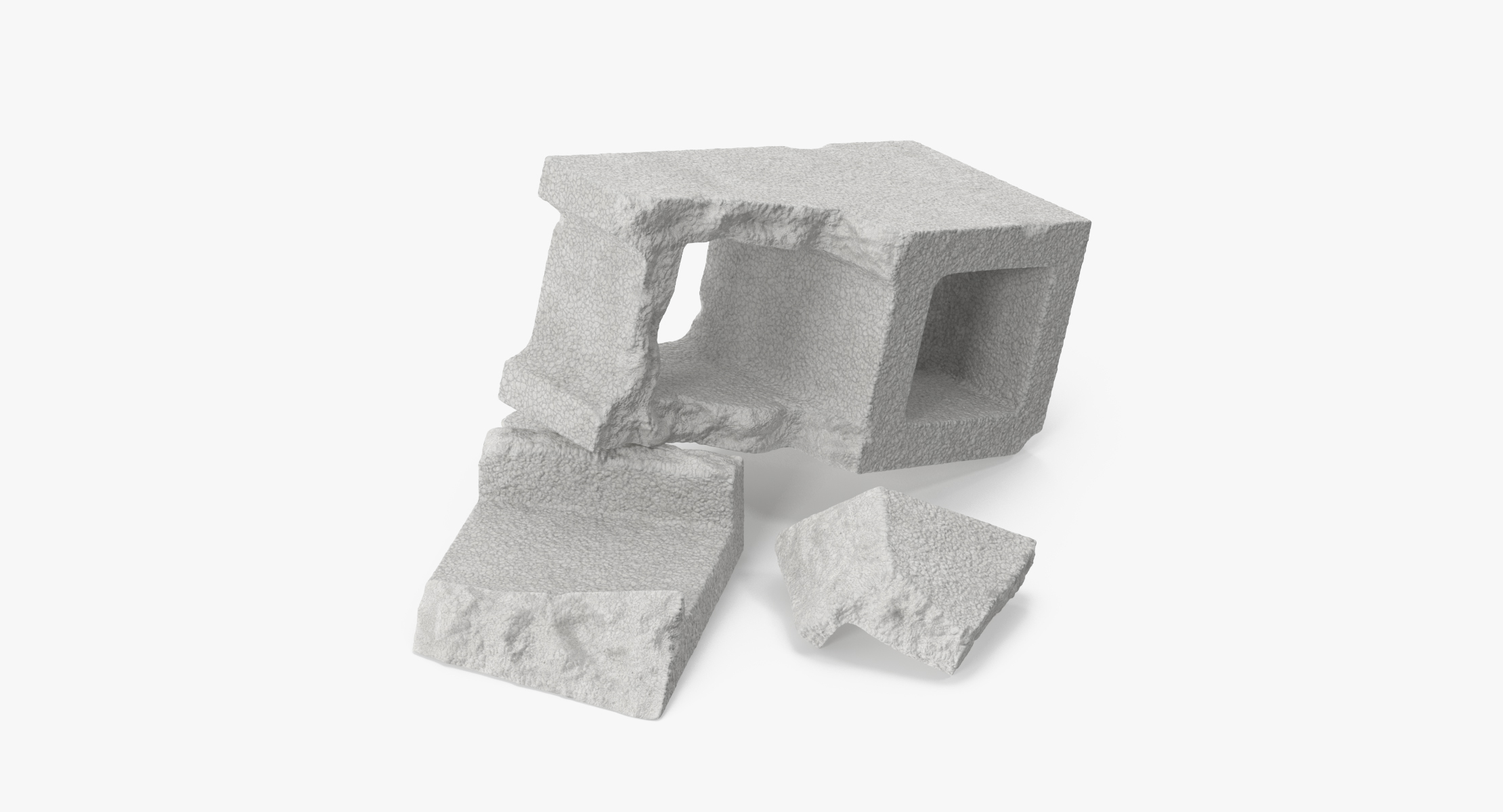 cinder blocks broken 03 max