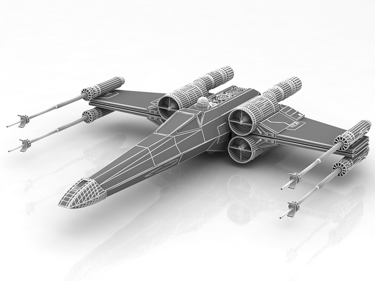 Star Wars X Wing 3D Model - TurboSquid 1627818