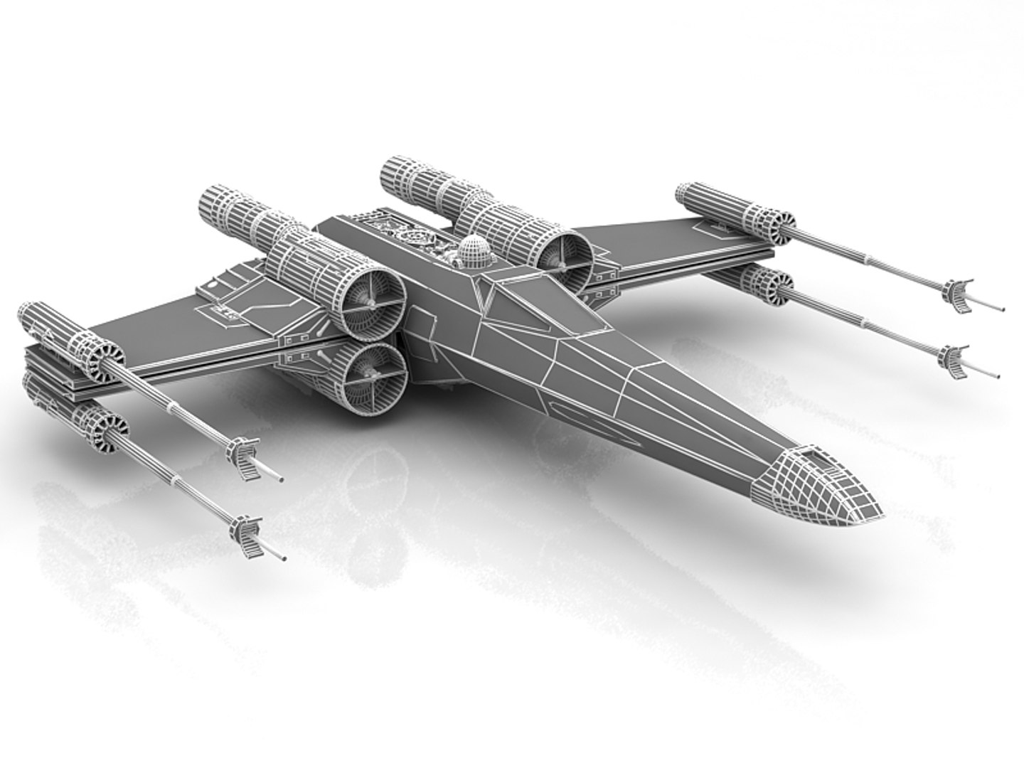 Star Wars X Wing 3D Model - TurboSquid 1627818
